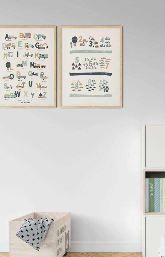 Poster voor de kinderkamer