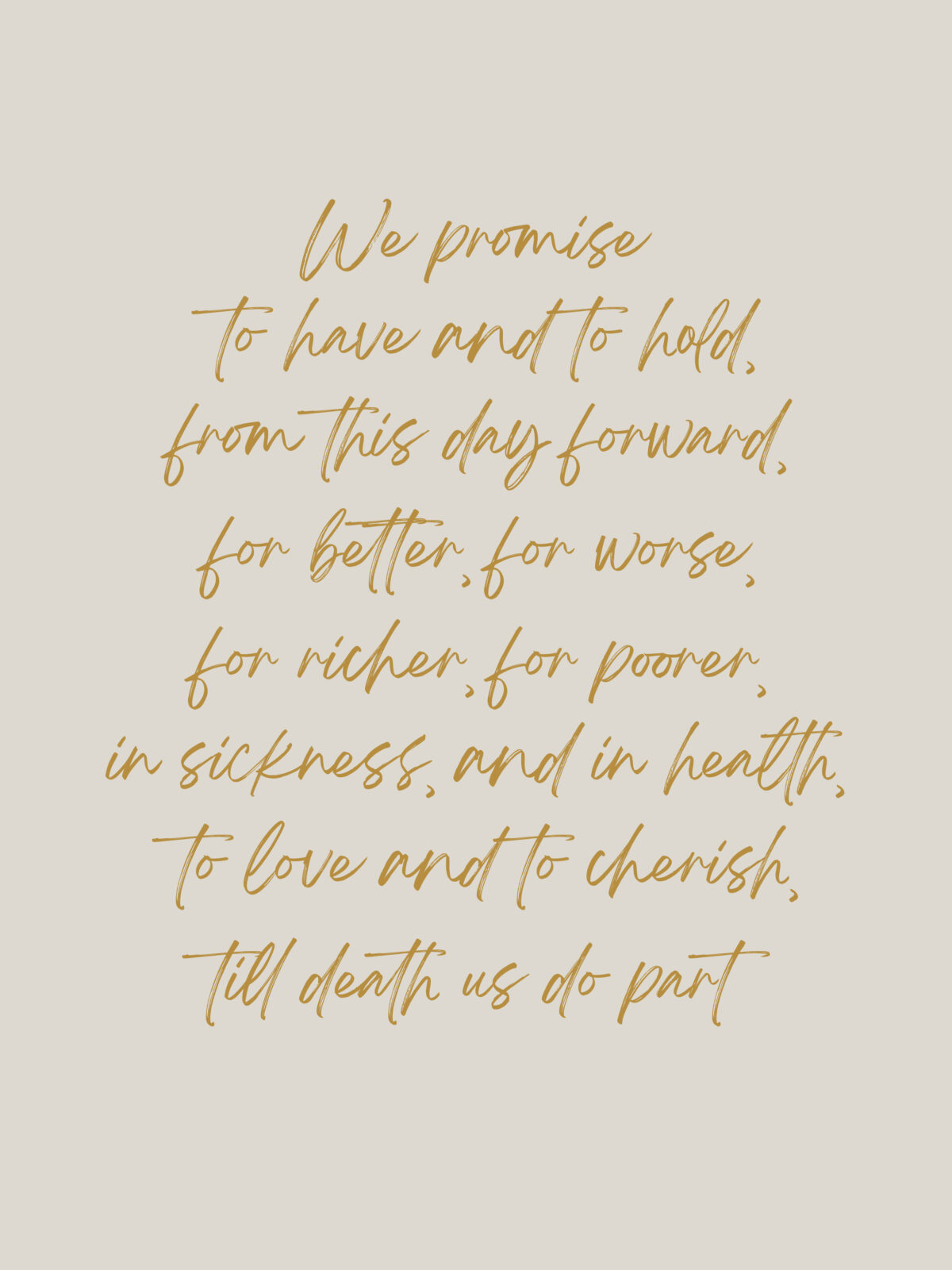 Tekst poster 'we promise' | imints