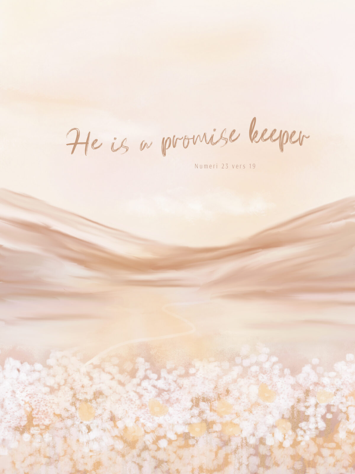 Christelijke poster: He is a promise keeper | imints